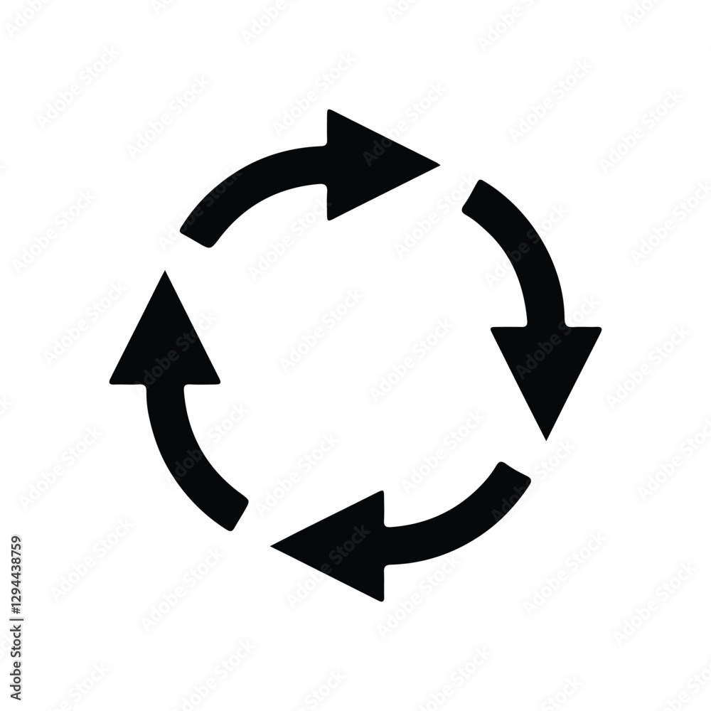 "Recycle Arrow Icon | Eco-Friendly Symbol for Sustainability ...