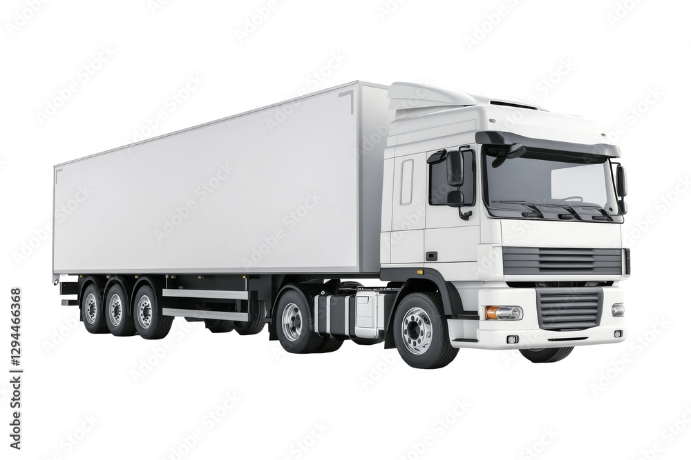 Transport truck on transparent background png freight vehicle in urban ...