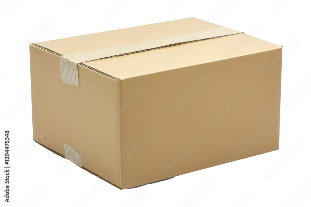 Brown cardboard box studio setting png image transparent background ...