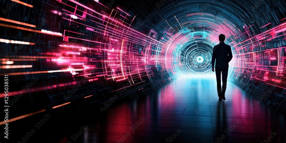 Virtual time machine interface, AI analyzing multiple historical ...