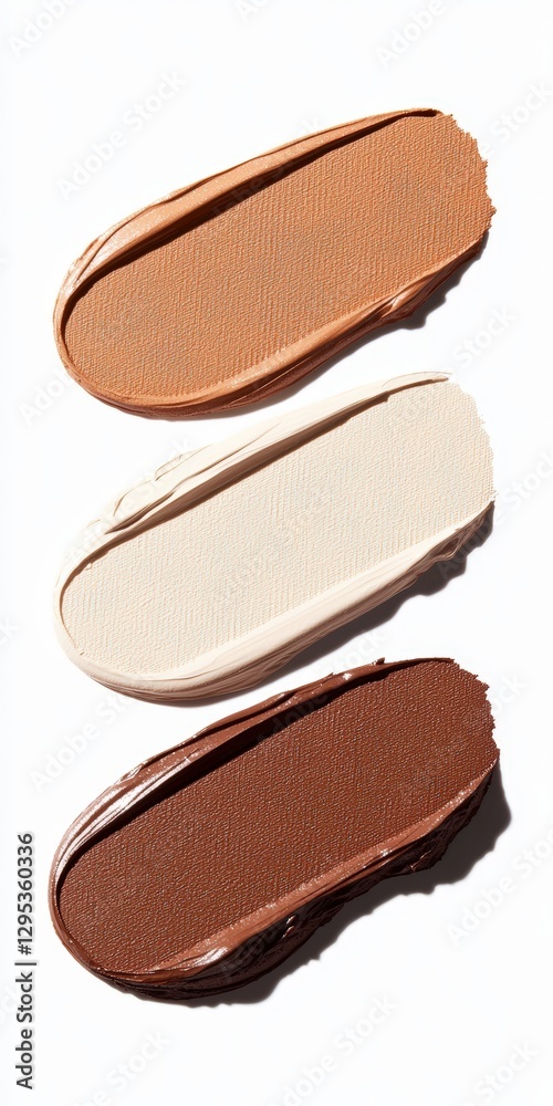 Aesthetic display of three different shades of the same color palette ...