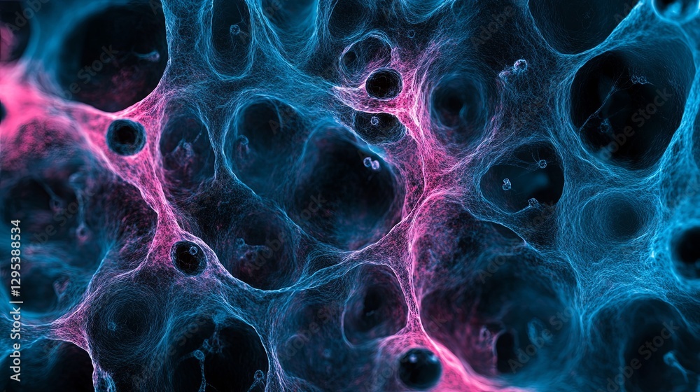 A colorized electron microscopy image of HMPV particles in respiratory ...