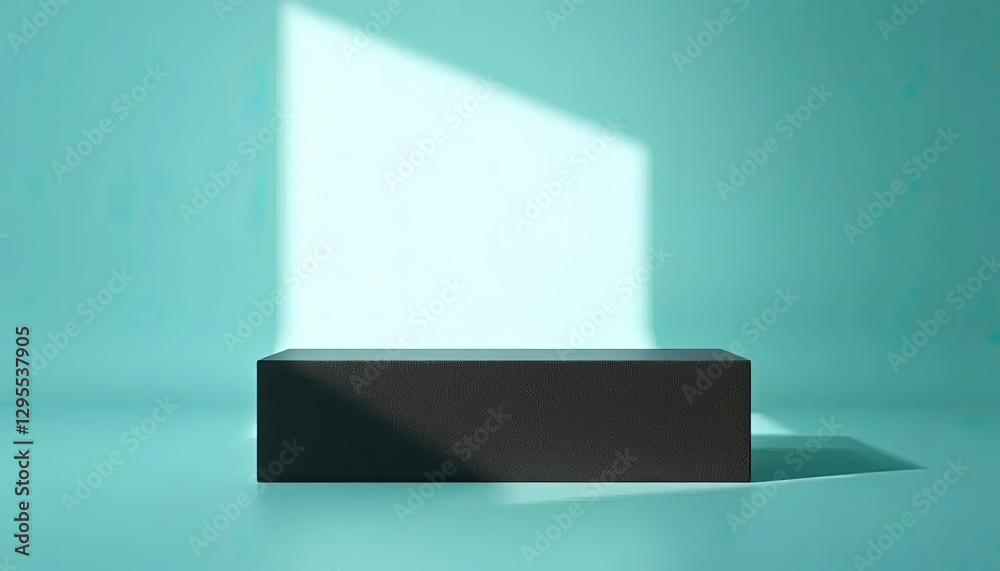 Blank rectangular box mockup isolated on minimalist background, package mockup or package ...