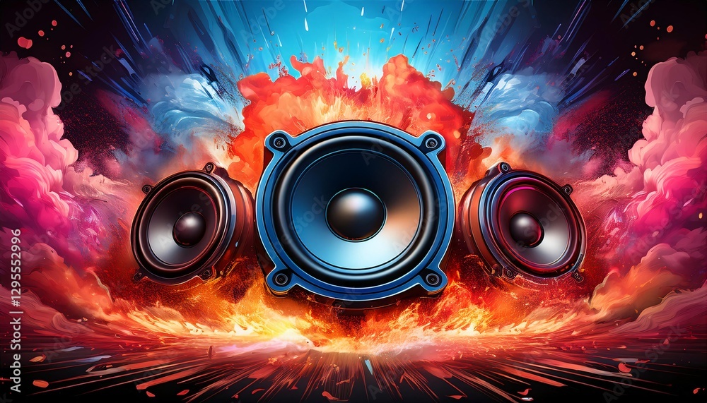 Sonic Boom: A visual symphony of sound unleashed, with speakers ...