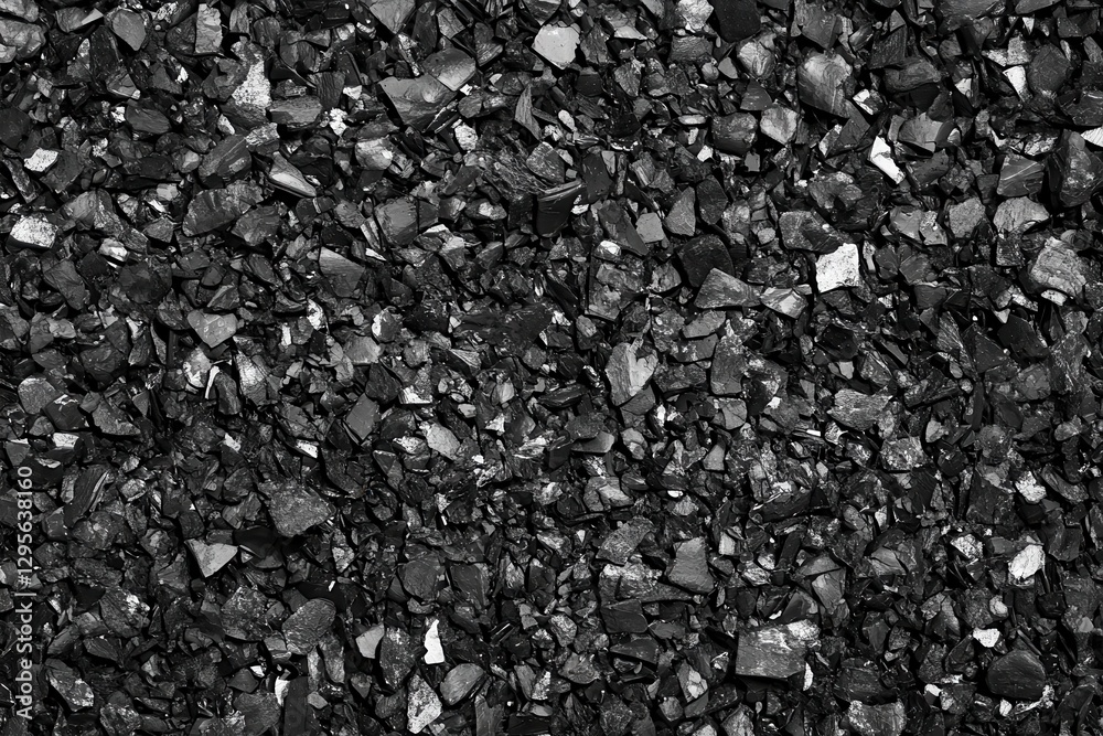 Dark gravel texture, ground surface, outdoor, background, design Stock ...