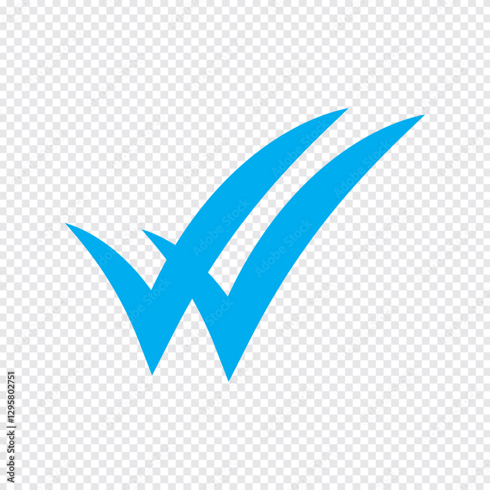 Check mark icon set, Check mark sign vector. Black check mark icon in a ...