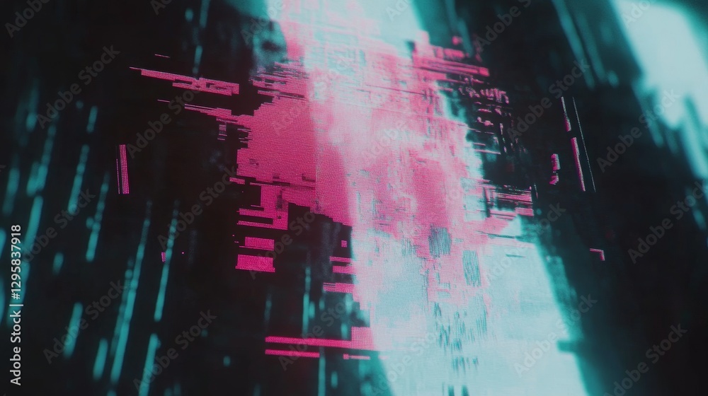 Scanline, VHS, glitch, textures, and overlay are all incorporated into ...