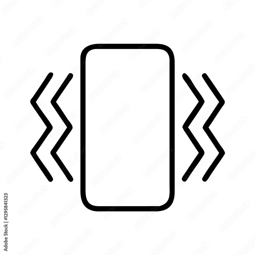 Стоковое векторное изображение «vibration mode icon, vibration mode ...