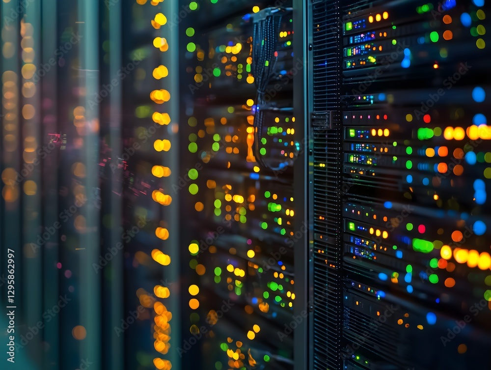 Data center management optimizing server efficiency tech hub image ... Data center management optimizing server efficiency tech hub image ...
