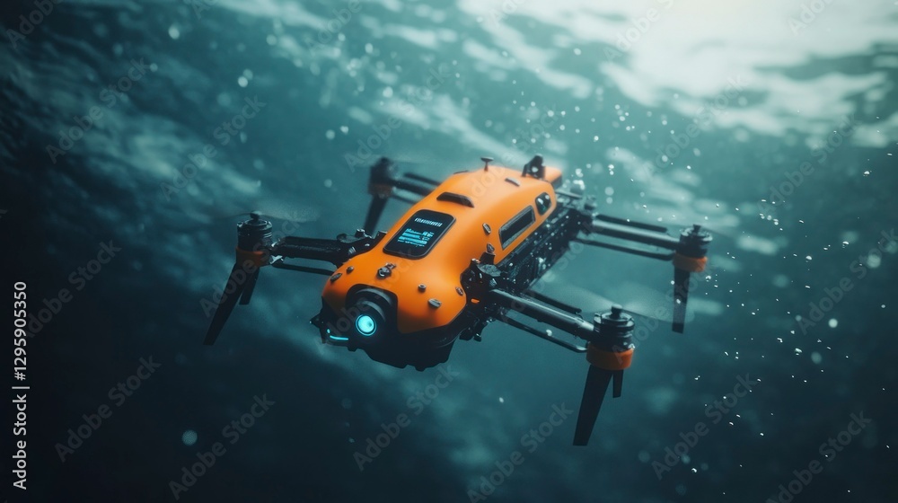 Autonomous underwater search and rescue drone ocean depths high-resolution imaging aquatic ...