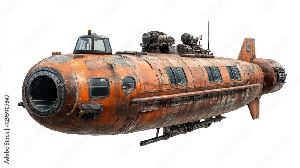 Historic deep-sea rescue submarine operation ocean depths mechanical ...