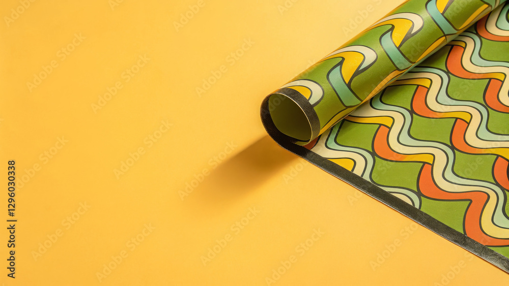 Retro wave border frame repeat pattern. Perfect for 80s-themed parties ...