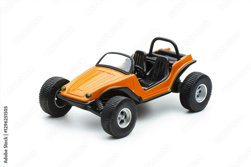 Toy version of Dune buggy, Off-road vehicle, playful vehicle, isolated ...