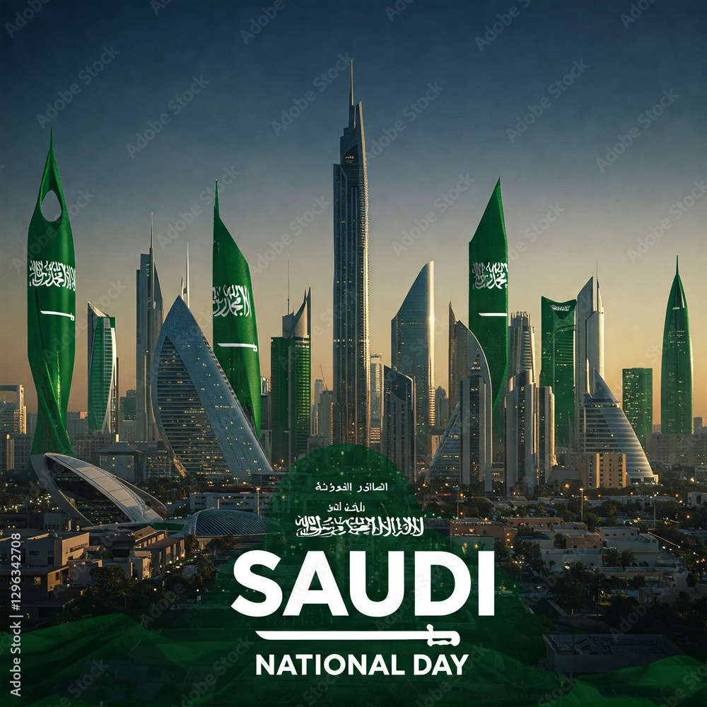 Saudi National Day Celebration Stock Photo | Adobe Stock