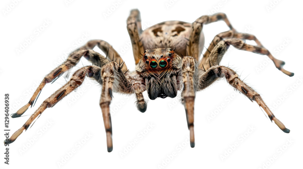Huntsman spider isolated on transparent background showing fangs Stock ...