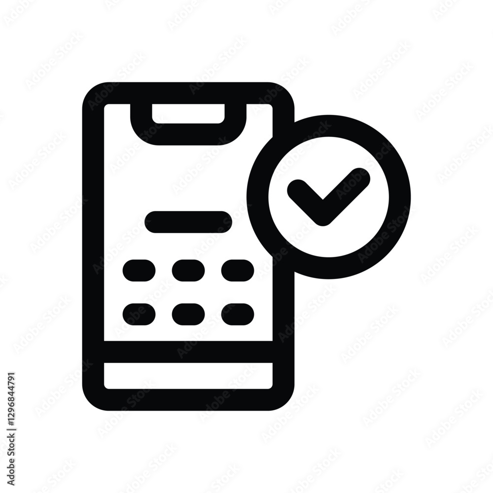 app line icon. Clean and minimalist vector icon for websites, mobile ...