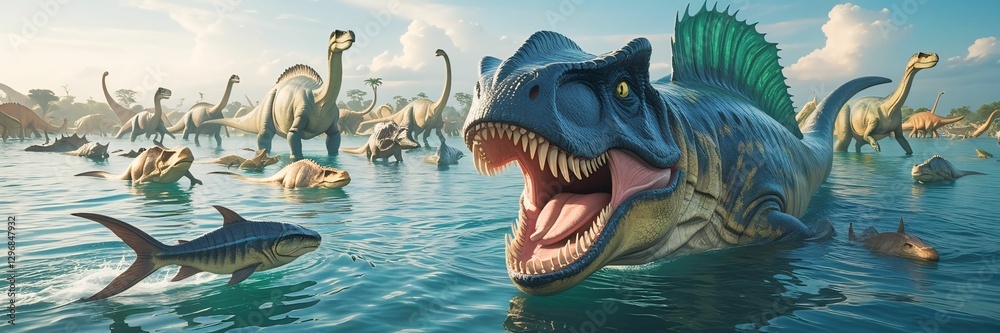 Ancient Giants: Dinosaurs and Prehistoric Fish in the Lost LakeDeep ...