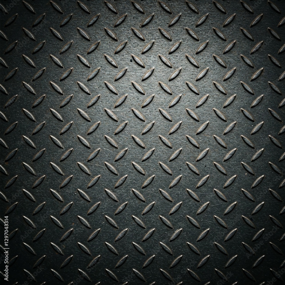 Diamond plate metal texture with raised steel pattern and rugged look ...