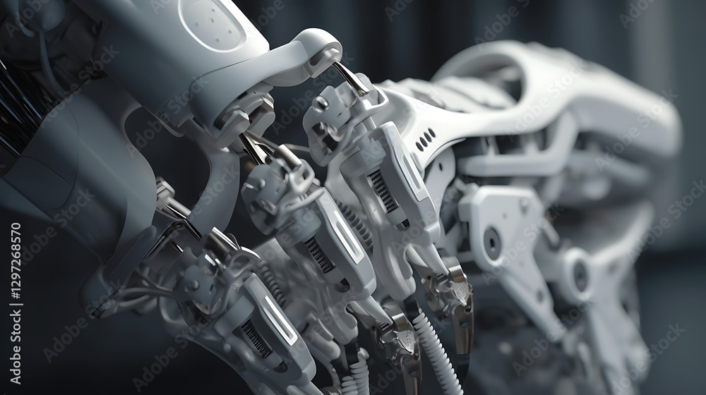 Complex robotic wiring and circuits high resolution hd picture Stock ...