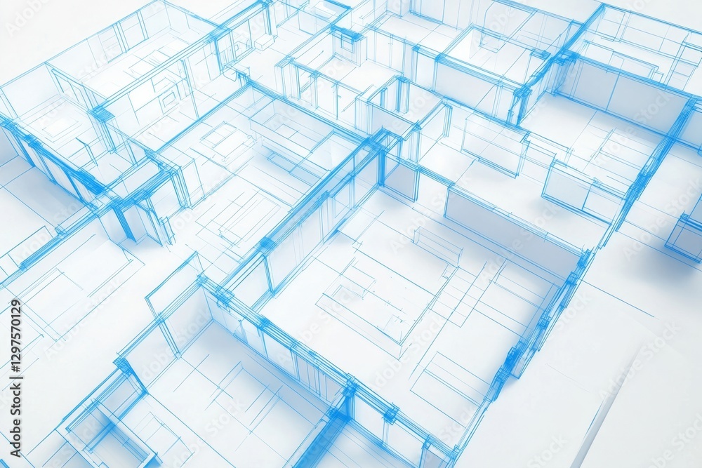 Foto de Stock Modern House Floor Plan, Architectural Design, Blueprint ...