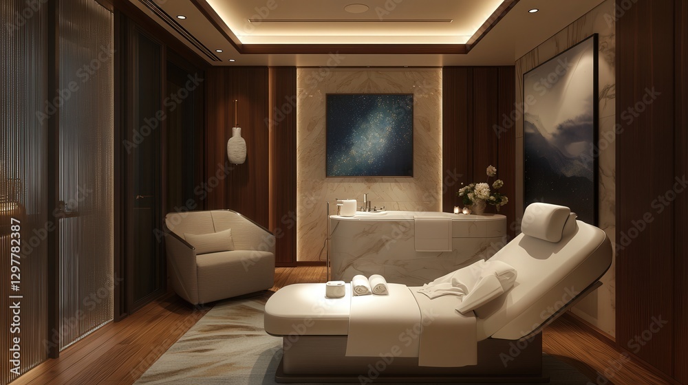 hospital suite with a personal spa corner, oxygen-enriched air system ...