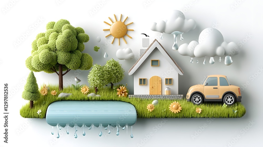 Detailed and Comprehensive Water Cycle Diagram Infographic Showcasing ...