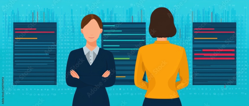 Data Analysis Infographics concept. Structured vs Unstructured Data ...