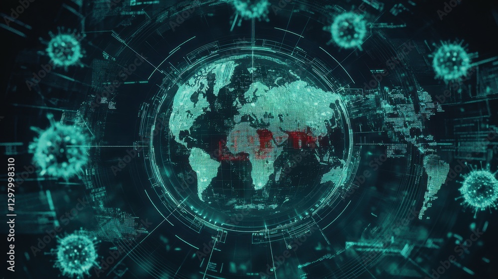 World map disease spread analysis 3D animation of Corona Covid Virus ...