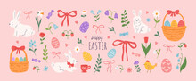 Retro 1960s Easter Egg Basket Free Stock Photo - Public Domain Pictures