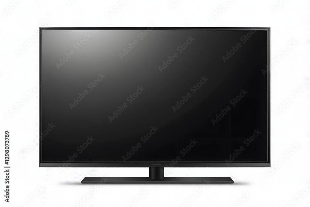 Realistic TV screen Modern stylish lcd panel led type Large computer ...