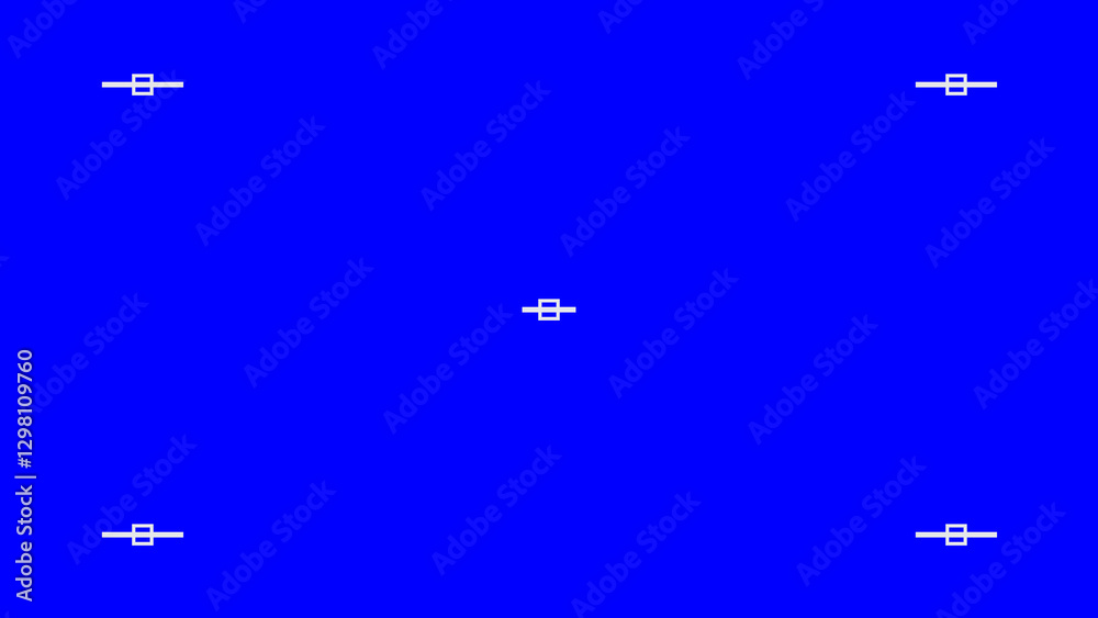 Blue screen background, VFX motion tracking markers. Art design blue ...