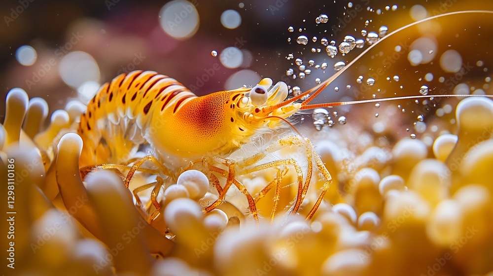 Foto de Stock Deadly Tiger Pistol Shrimp snapping its claw a shockwave ...