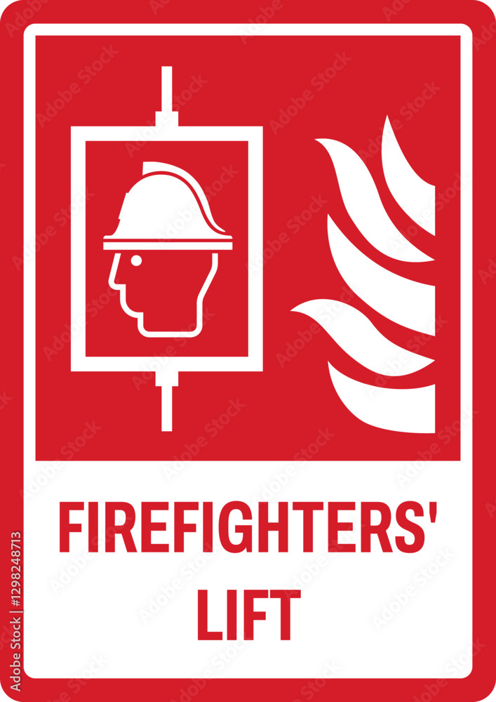 Vector de Stock fire prevention safety sign v2 uppercase text ...