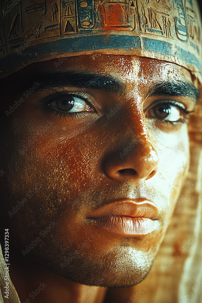 Menes is depicted as the founder of Ancient Egypt's first dynasty in a ...