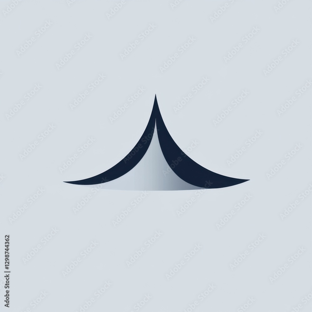Minimalist vector logo featuring bell curve and statistical font, graph ...