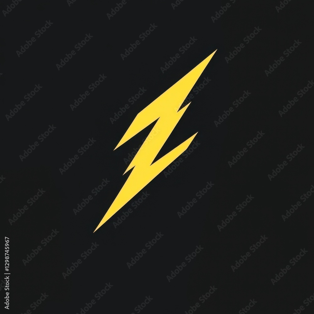 Stylish vector logo with abstract lightning bolt icon and dynamic font ...