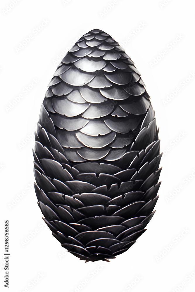 Dnd 5e dnd art style a single black dragon egg shiny scales Stock Photo ...