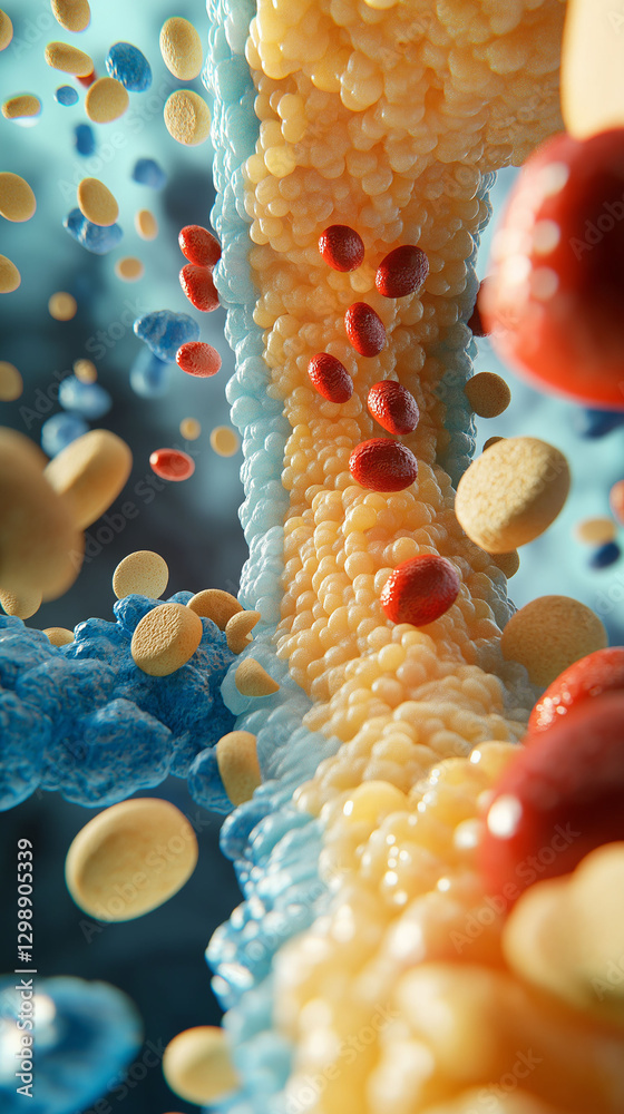 Triglyceride lipid health. Image illustrating the contrast between ...