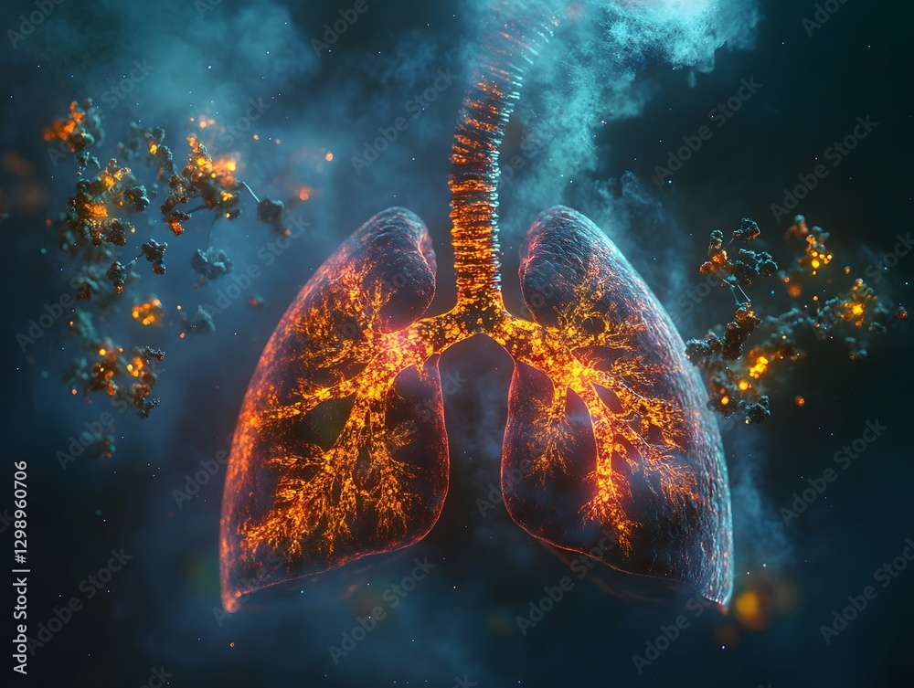 3d visualization of human lungs a dramatic exploration of anatomy and ...