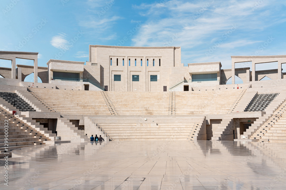 Doha, Qatar - February 28, 2025: Katara Cultural Village, Katara ...