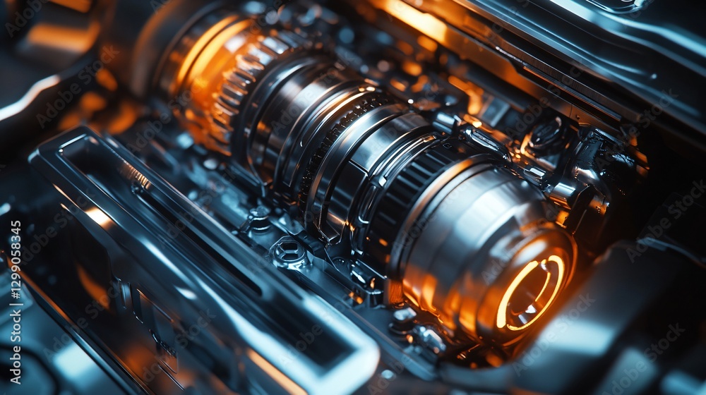 Advanced Modern Car Automatic Gearbox Lever for Automotive Engineering ...