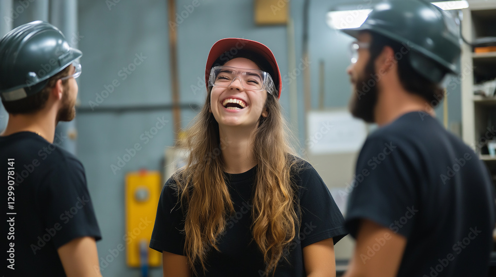 Young electrical students proudly present their completed power ...