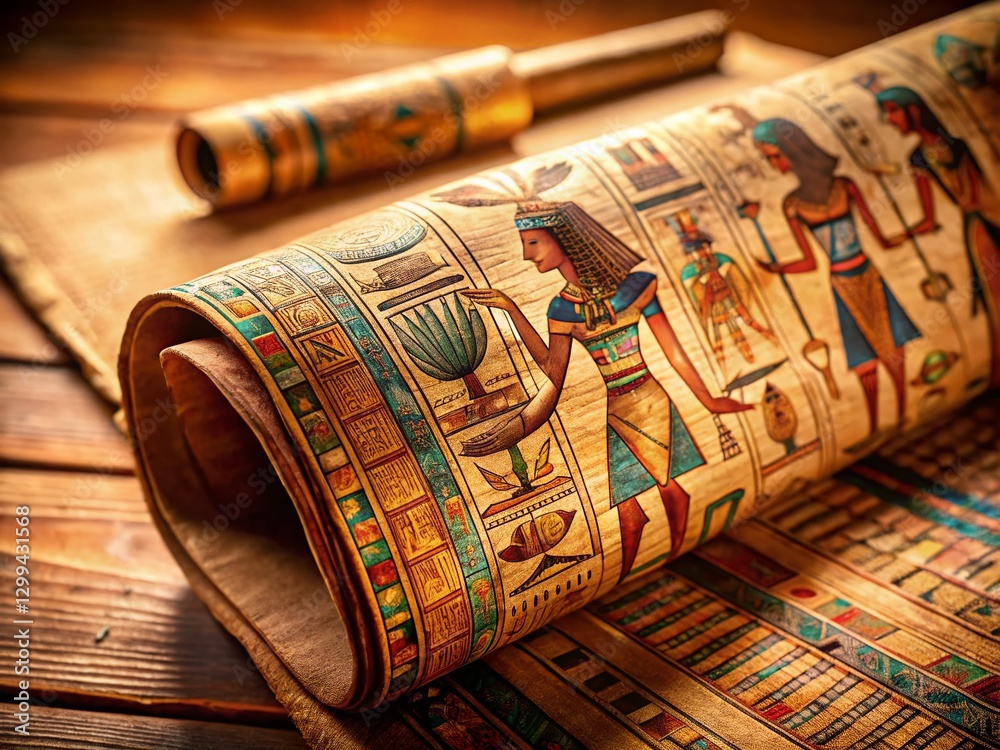 Ancient Egypt Papyrus Scroll, Hieroglyphs, History, Research, Knowledge ...