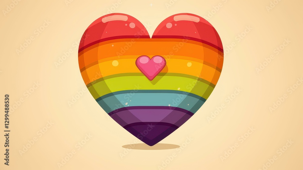 Celebrate love and diversity This vibrant rainbow background symbolizes ...