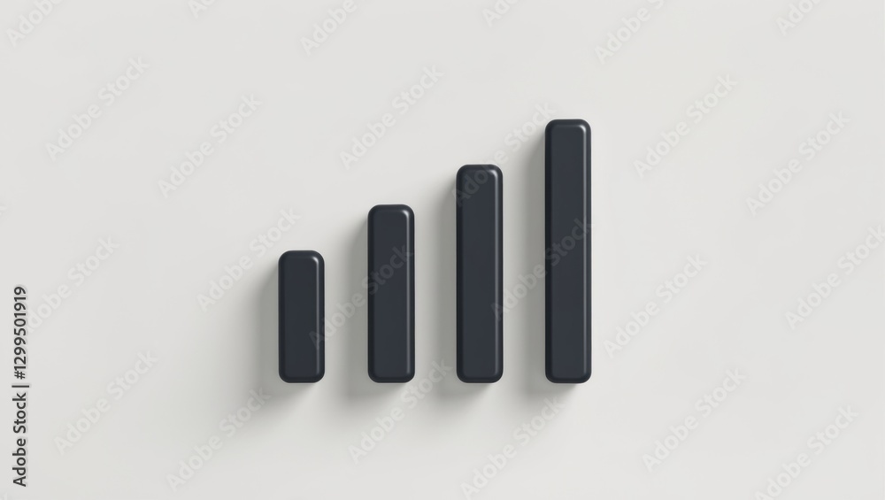 Abstract Signal Strength Bars: Minimalist Design for Technology and ...