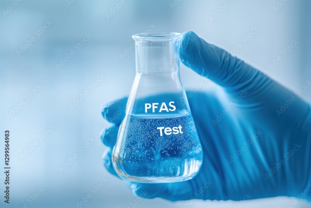 pfas test analysis in lab Stock Illustration | Adobe Stock