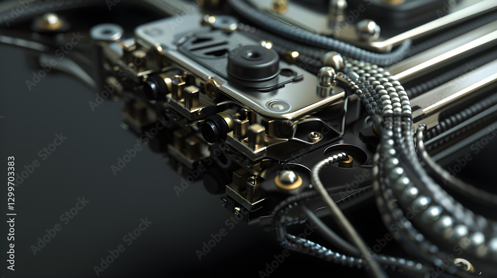 Intricate Internal Structure of an SVGA Adapter in Closeup View Stock ...