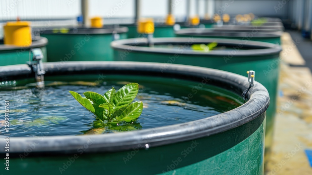 Aquaculture Fish Tanks Concept, High-Quality Shrimp Farming Tanks with ...