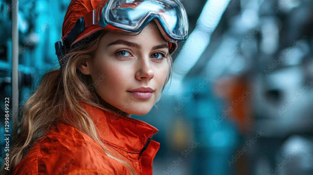 Electrical engineers at a space launch facility, monitoring power ...