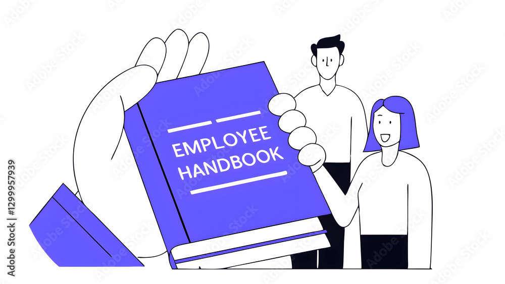 employee handbook manual for onboarding new staff procedure or rule for ...